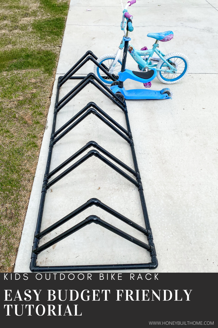 Budget Friendly PVC Bike Rack - Honey Built Home